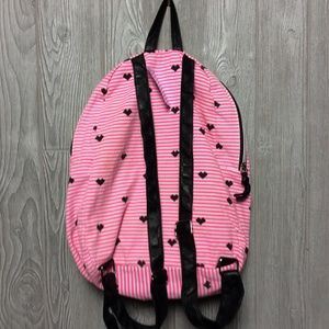 Bags | Nwt Pink And Black Heart Backpack | Poshmark